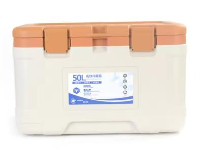 China Caixa Térmica de Gelo de Plástico 50L Com Rodas, Impermeável e com Isolamento Térmico, Cooler Rígido para Atividades ao Ar Livre à venda