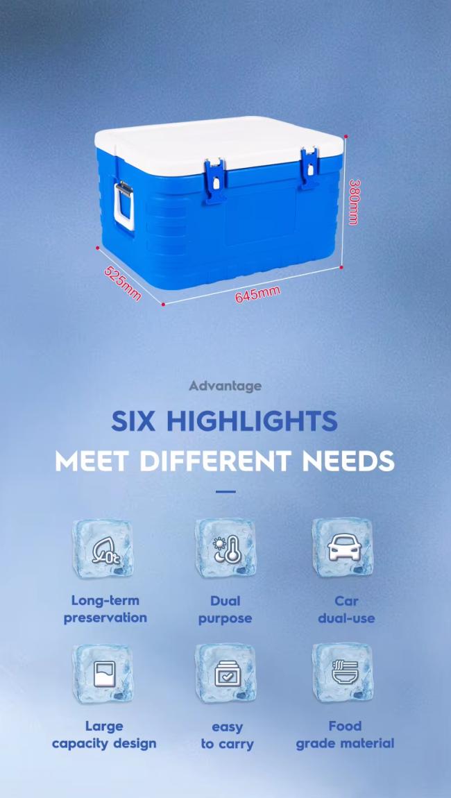 Phefon FS-85L Ice Cooler Box front view