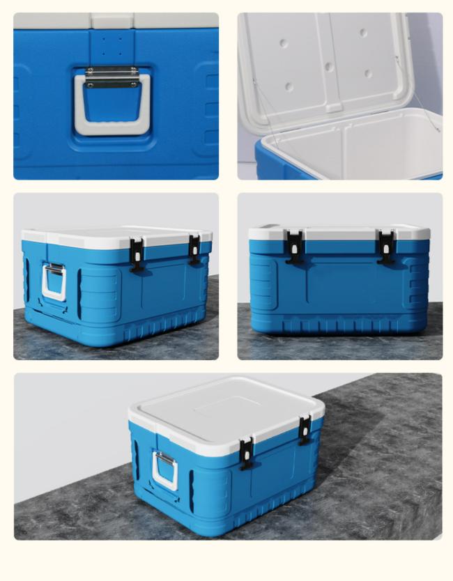 FS-85L Ice Cooler Box with lid open