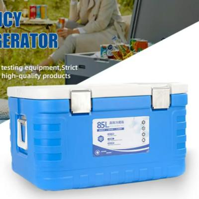 Chine Glacière isotherme polyvalente avec couvercle à charnière et bloc réfrigérant pour le stockage en chaîne du froid à vendre