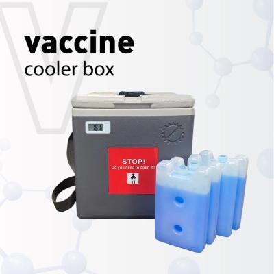 China Good Performance Medical Cooler Box Vaccine Cooler With 100% PU Foam Insulation Ice Cooler For Insulin And Vaccine Transport for sale