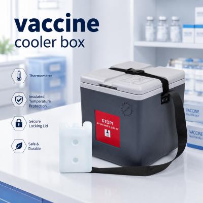 China 1.5L Capacity Insulation Vaccine Cooler Box Lightweight With Carry Handles Includes Ice Packs Ideal For Cold Storage for sale