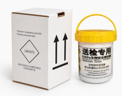 China Phefon Triple Packaging Specimen Transport Box UN3373 UN2814 Transport Container For Diagnostic And Clinical Samples for sale
