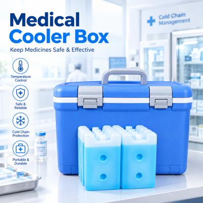 China GSP Compliant Medical Insulated Cooler Box, Reusable Thermal Transport Container, Maintain Stable 2‑8°C Environment for Vaccines, Injectable Drugs, Blood Specimens and Lab Reagents for Global Medical for sale
