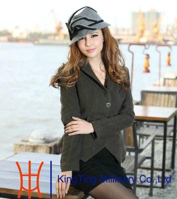 China Occassion place felt bucket hats with floppy brim , crushable felted wool hat for sale