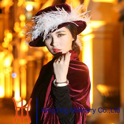 China Womens Velvet Hats for sale