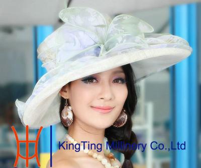 China Horse racing / Wedding Ladies Sinamay Hats with Nice Decoration for sale