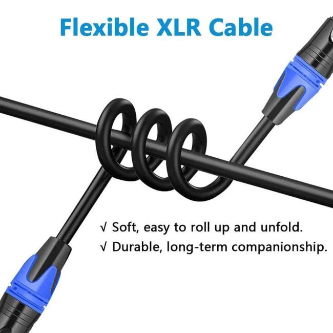 Customized Male to Male XLR Cable 20 FT XLR Microphone Cable Roll