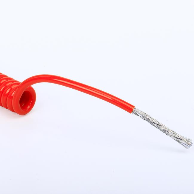 Electric Soft Wire XLPE Insulated Sheath Spring Electric TPU Coiled Cable