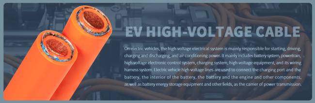 Customized High Quality Shielded Automotive Standard Wire EV Hv Automotive Power Cable