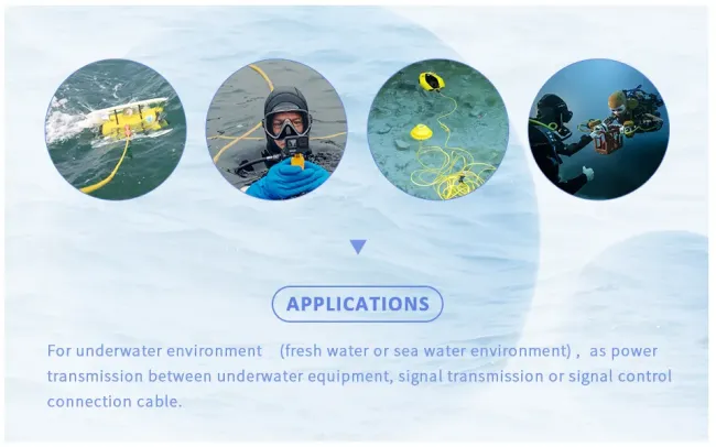 Close-up view of Floating Cable construction