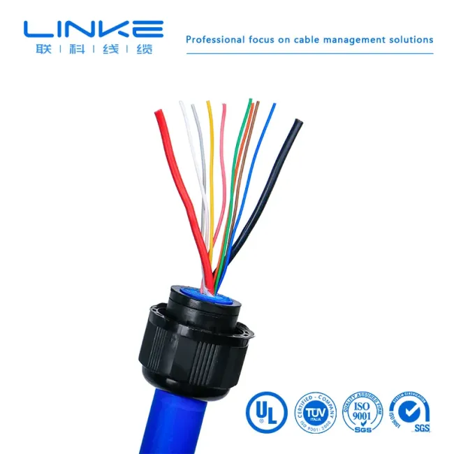 Underwater Power Cable Floating on Water Surface