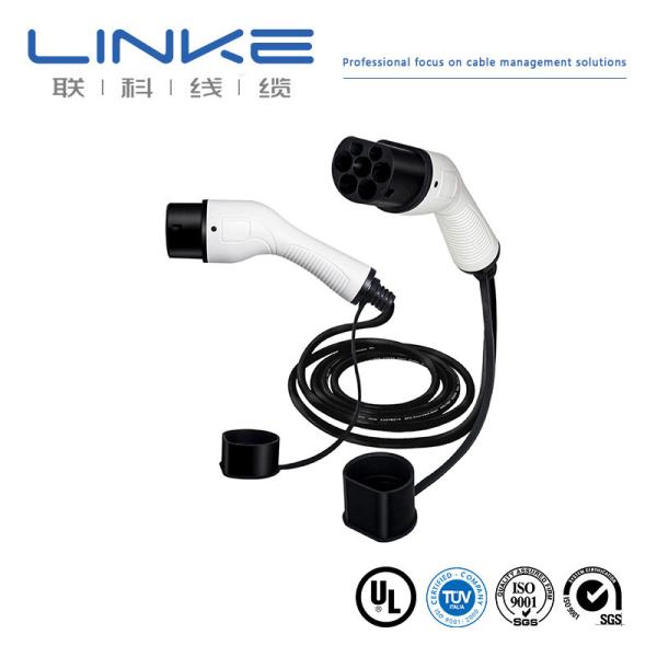 Quality Rubber Jacket UL 62 32A 5p 2c*10AWG 1c*10AWG 3c*18AWG EV Charging Cable Currency for sale