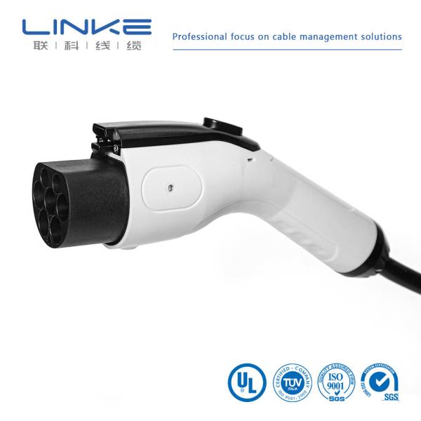Quality 5m Electric Vehicle Charger Cable 16A 32A TUV Sud Certified AC Station Connector Plug for sale