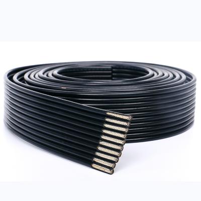 China Medical Biocompatible Flat Ribbon Cable with Shielded Tinned Copper PVC Jacket for sale