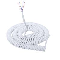 China Tinned Copper Spiral Cable 300V Spring Coiled Industrial Control Cable Customizable for sale