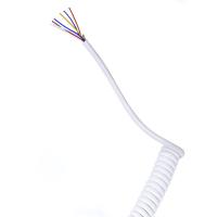 China Tinned Copper Spiral Cable 300V Spring Coiled Industrial Control Cable Customizable for sale
