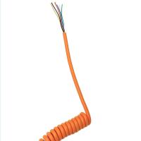 China Tinned Copper Spiral Cable 300V Spring Coiled Industrial Control Cable Customizable for sale