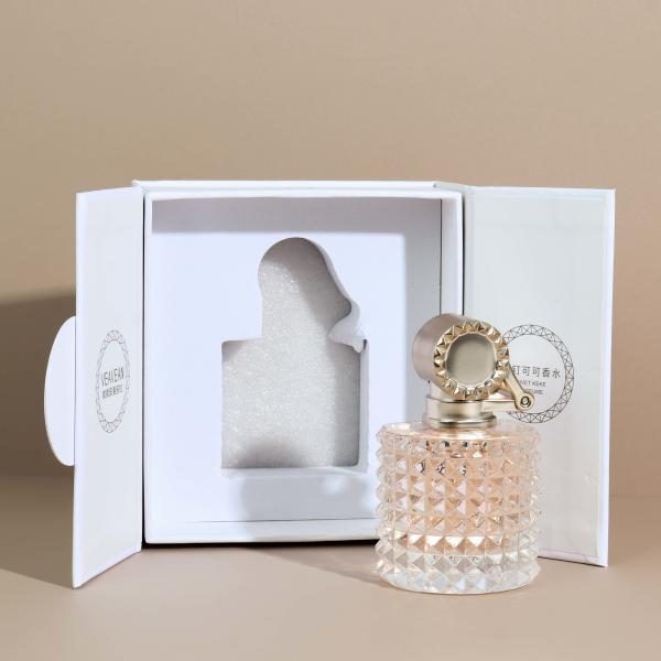 Quality Custom Logo White Luxury Perfume Gift Box with Leak-proof Sealing and Biodegrada for sale