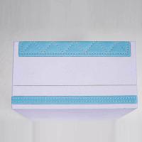 China Delicate Durable Blue Leather Perfume Box for sale
