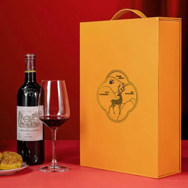 Quality Premium Rigid Cardboard Wine Box for Wine Brand,Fully Custom Luxury Wine Packaging Gift Box for sale