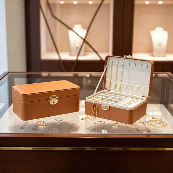 Quality Premium Faux Leather Jewellery Storage & Gift Packaging Box for sale