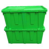 China Stacking Plastic Turnover Box 600x400x300mm HDPE Storage Crate Logistics Container for sale