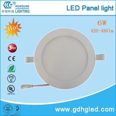 China 6W High Efficiency Exterior LED Recessed Panel Lights  For Conference Room for sale