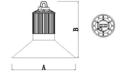 China Industrial Canopy LED Parking High Bay Lighting 200W For Gas Station for sale