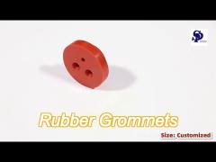 High Temperature Orange Rubber Seal Silicone/FPM Nitrile Custom Rubber Parts