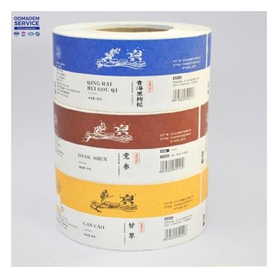 China Custom Stickers Roll Adhesive Waterproof Round Vinyl Kraft Paper Stickers Private Label Roll Custom Packaging Labels for sale