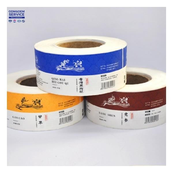 Quality Custom logo Label Sticker Print Adhesive Waterproof Vinyl Paper Round Custom Self-adhesive Vinyl Stickers logo Sticker for sale