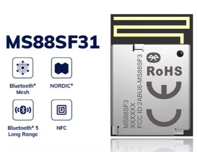 China Low-Power nRF52833 Receiver Transmitter Bluetooth 5.1 Keyboard Module ANT ZIGBEE THREAD 2.4Ghz Wireless Transceiver Module for sale