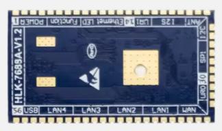 China Hi-Link home automation serial wireless module ethernet Linux openwrt UART smart WIFI module HLK-7688A for sale