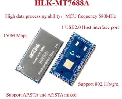 China HLK-7688A Intelligent Smart Home Hilink OpenWrt Module MT7688AN Embedded wireless router module for 4G LTE Router solutions for sale