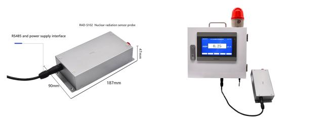 Nuclear radiation sensor probe