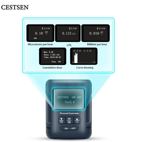 Quality GM-100 Personal Dosimeter Nuclear Radiation Detection Devices CE CMA Approval for sale