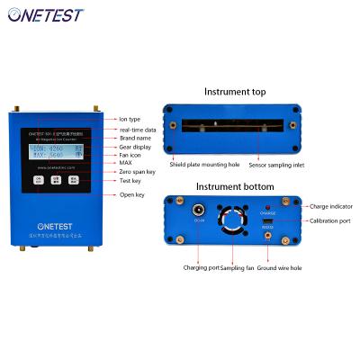 China Portable And Economical Air Negative Ion Detector RS232 Output for sale