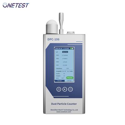 China 6 Channels Laser Dust Particle Counter 0.3~10uM Rapid Laser Air Particle Counter for sale