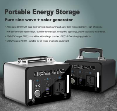 Cina 500W litio Ion Backup Power Supply in vendita