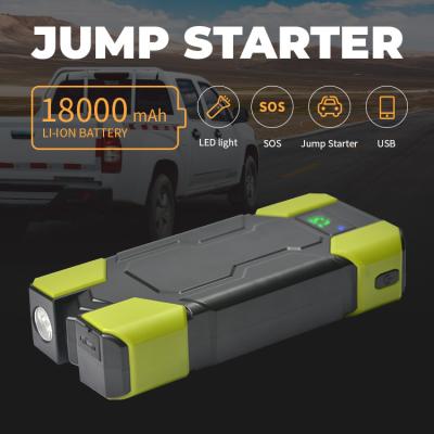 Cina Il dispositivo d'avviamento di salto accumulatore per di automobile 18000mAh del controllo di qualità 3,0 si raddoppia FCC di USB in vendita