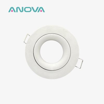 China Angle Adjustable MR16 Downlight Frame Renewable Material Downlight Enclosure for sale