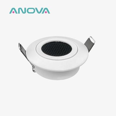 Cina MR16 Cassa luminosa reticolata impermeabile con taglio di 68 mm angolo antiabbagliamento regolabile in vendita