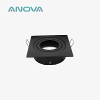 China Square Tilted Downlight Frame Glare Reduction MR16 Downlight Housing for sale