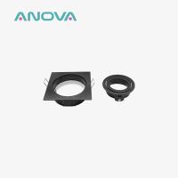 China Square Tilted Downlight Frame Glare Reduction MR16 Downlight Housing for sale
