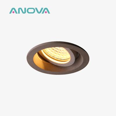 Cina Cassa di illuminazione con inclinazione regolabile Mr16 con allineamento a retro Ronda 68 mm Cassa di illuminazione a retro tagliata in vendita