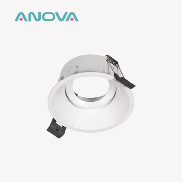 Quality Commercial Adjustable Anti-Glare GU10 Recessed Spotlight Downlight Frame for sale