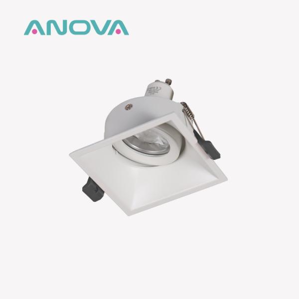 Quality GU10 Recessed Spotlight And Downlight Adjustable Anti-Glare Housing For for sale