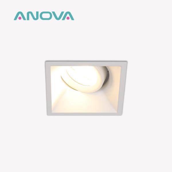 Quality GU10 Recessed Spotlight And Downlight Adjustable Anti-Glare Housing For Commercial for sale