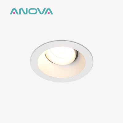 GU10 Recessed Spotlight And Downlight Adjustable Anti-Glare Housing For Commercial